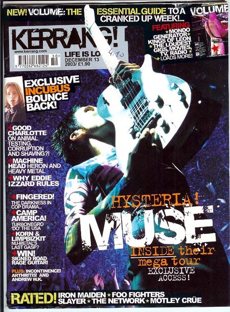 How the Gods Kill (20031213 Kerrang article) – MuseWiki: Supermassive ...